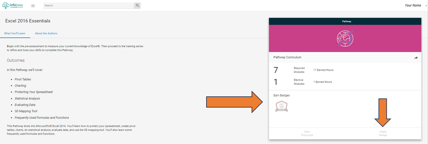 Feature: Badging – Infobase Learning Cloud